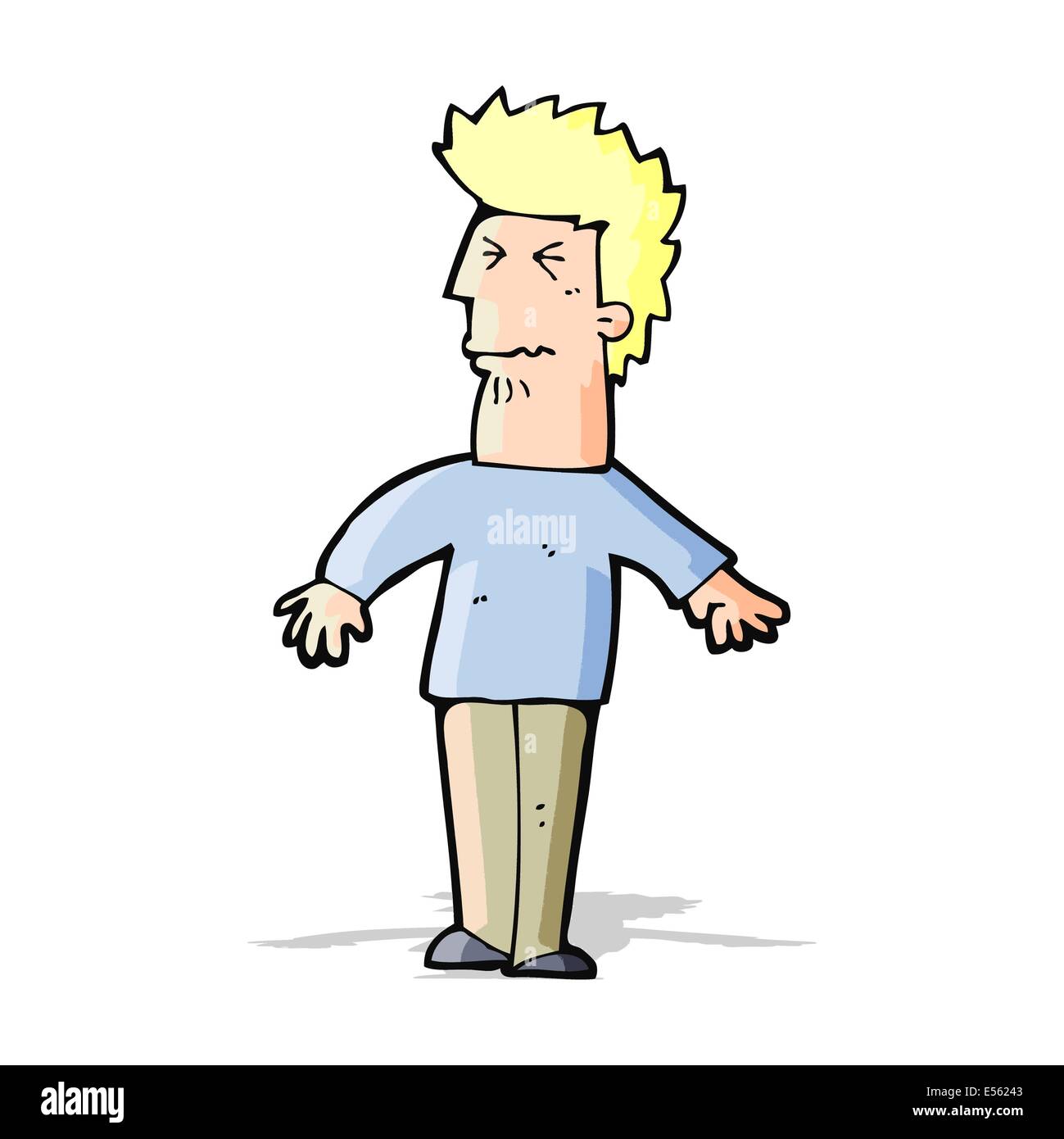 cartoon stressed man Stock Vector Image & Art - Alamy