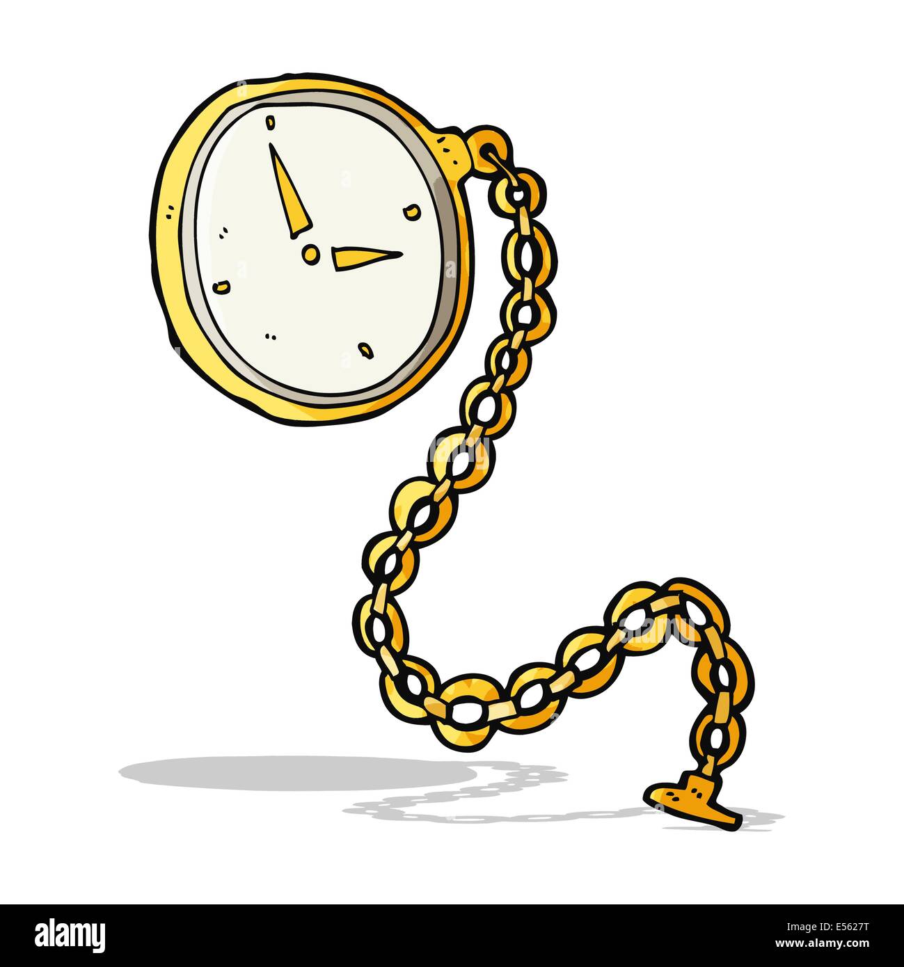Cartoon gold watch Cut Out Stock Images & Pictures - Alamy