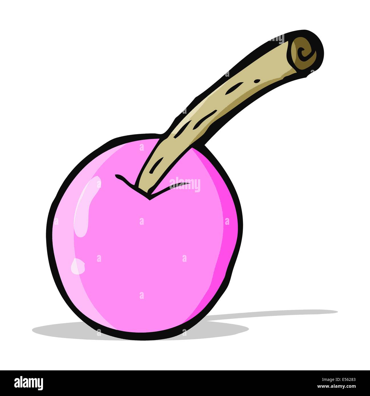 cartoon pink cherry,symbol Stock Vector Image & Art - Alamy