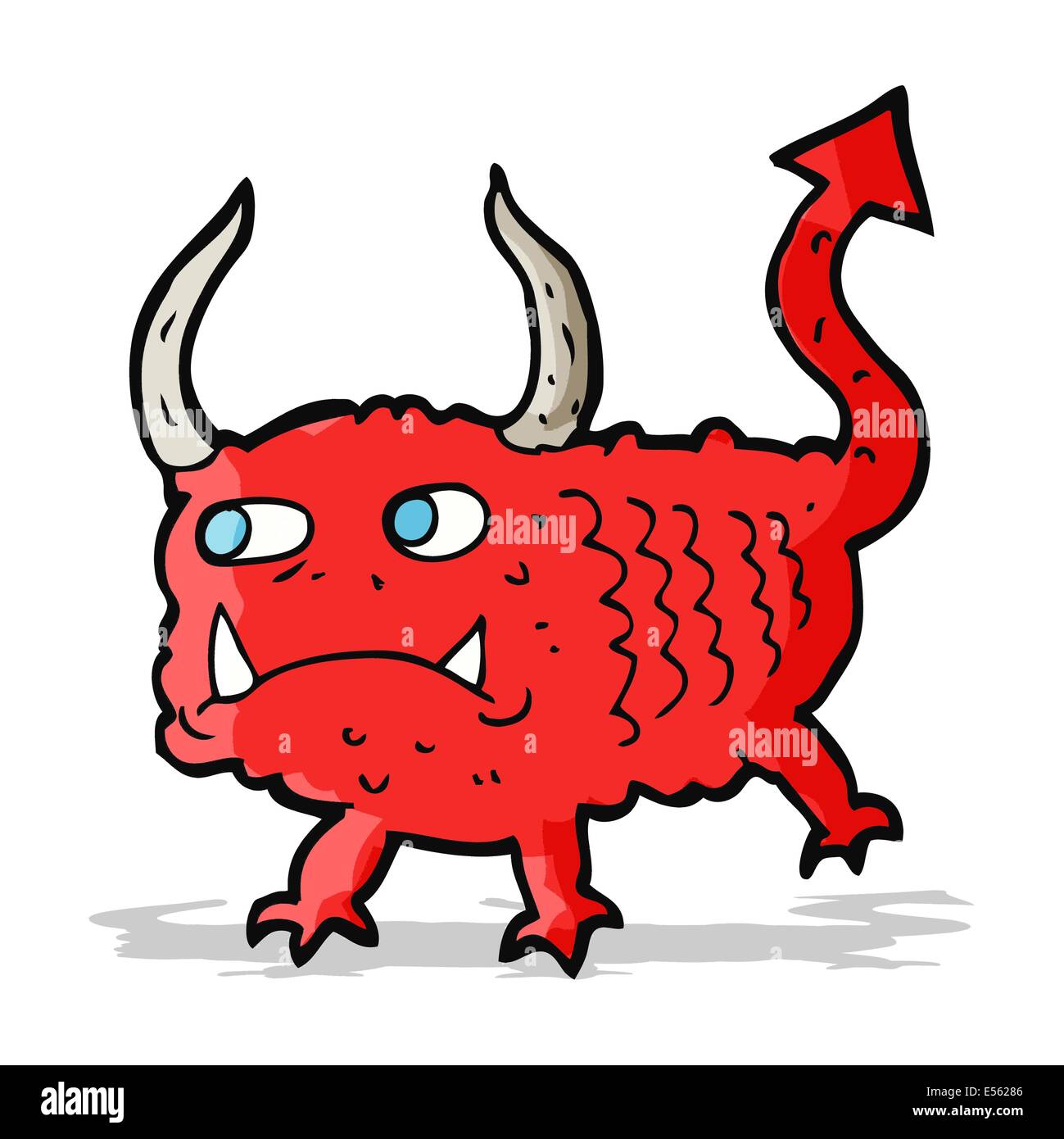 cartoon little demon Stock Vector Image & Art - Alamy