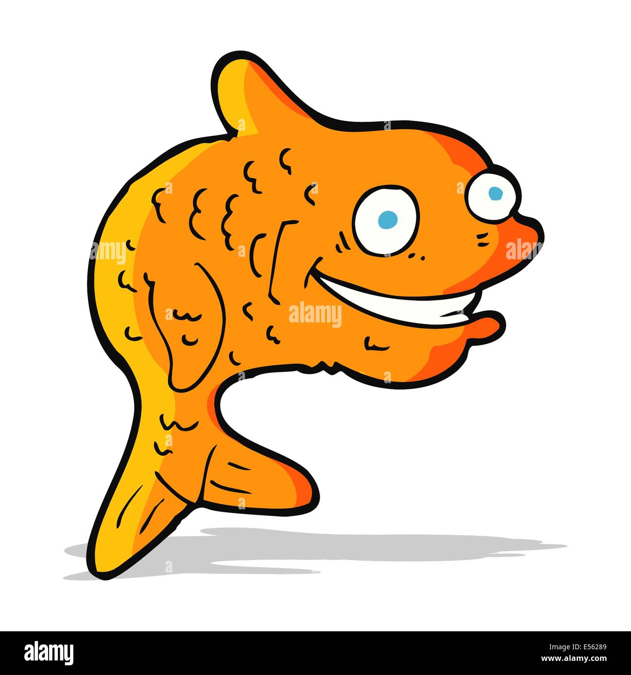 cartoon happy fish Stock Vector Image & Art - Alamy