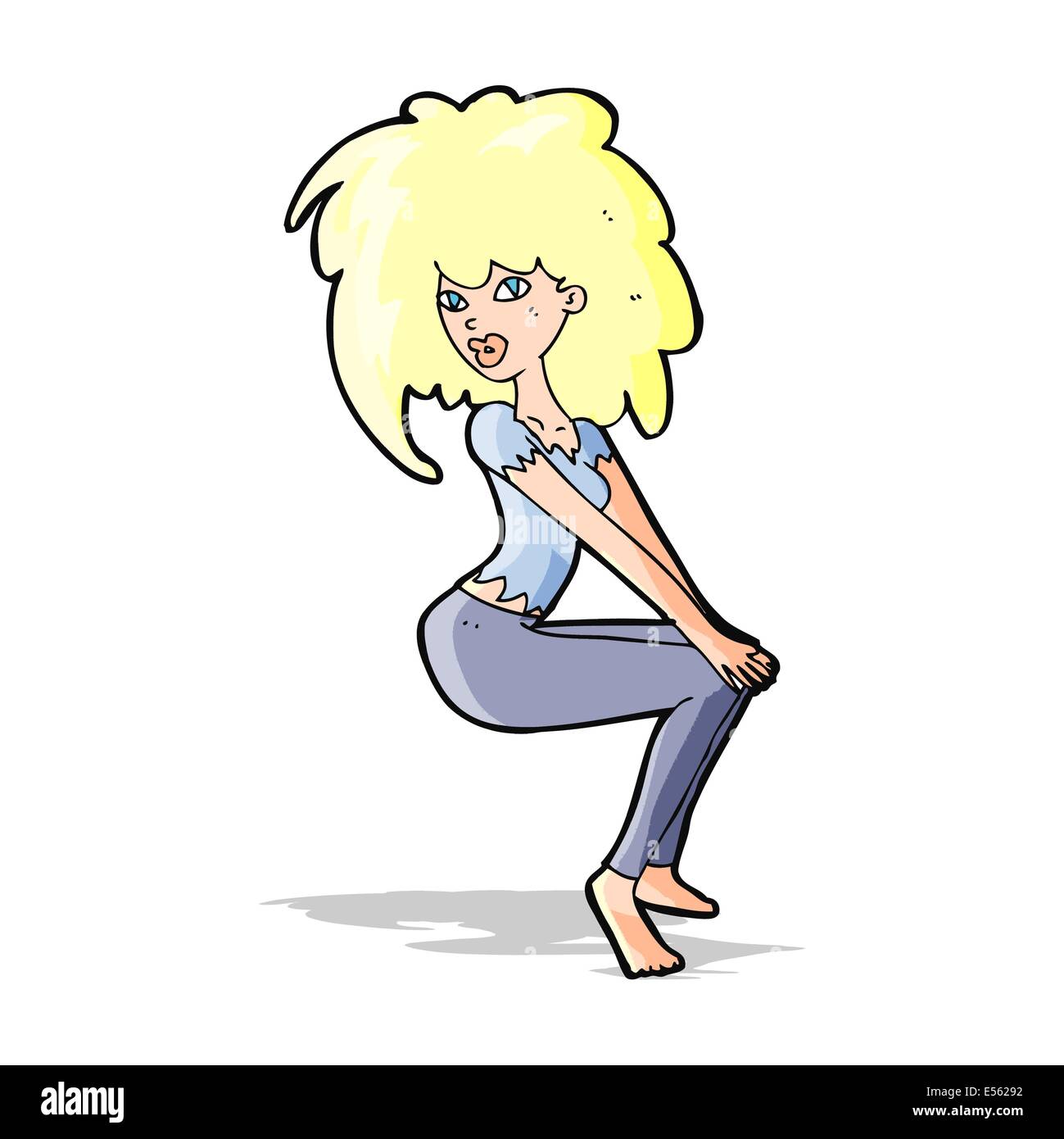 cartoon woman with big hair Stock Vector Image & Art - Alamy