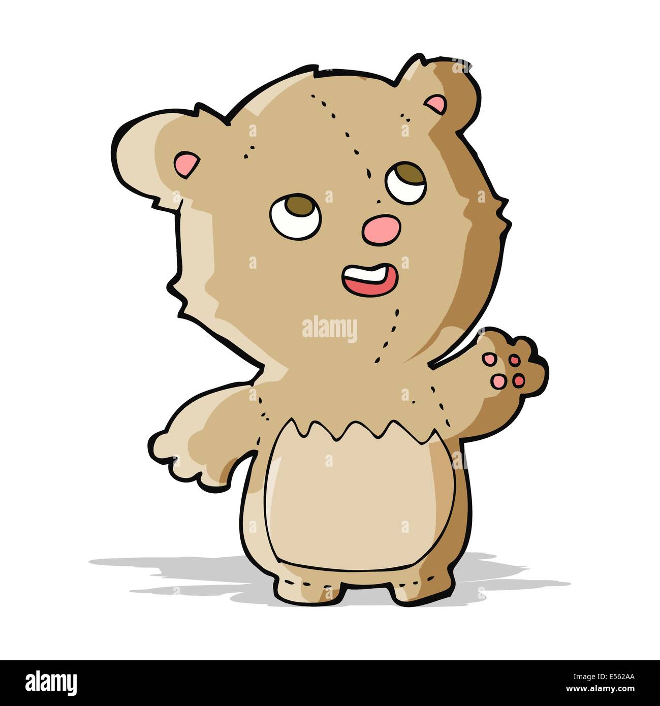cartoon happy little teddy bear Stock Vector Image & Art - Alamy