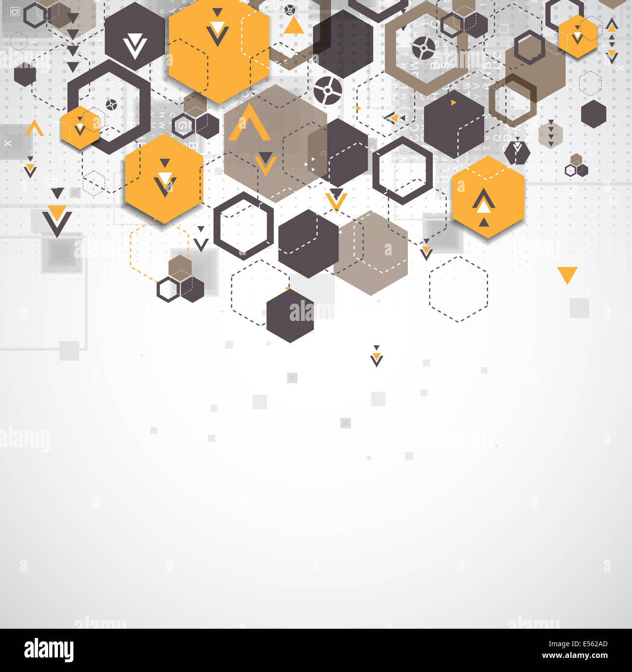 Abstract background with hexagonal shapes Stock Photo - Alamy