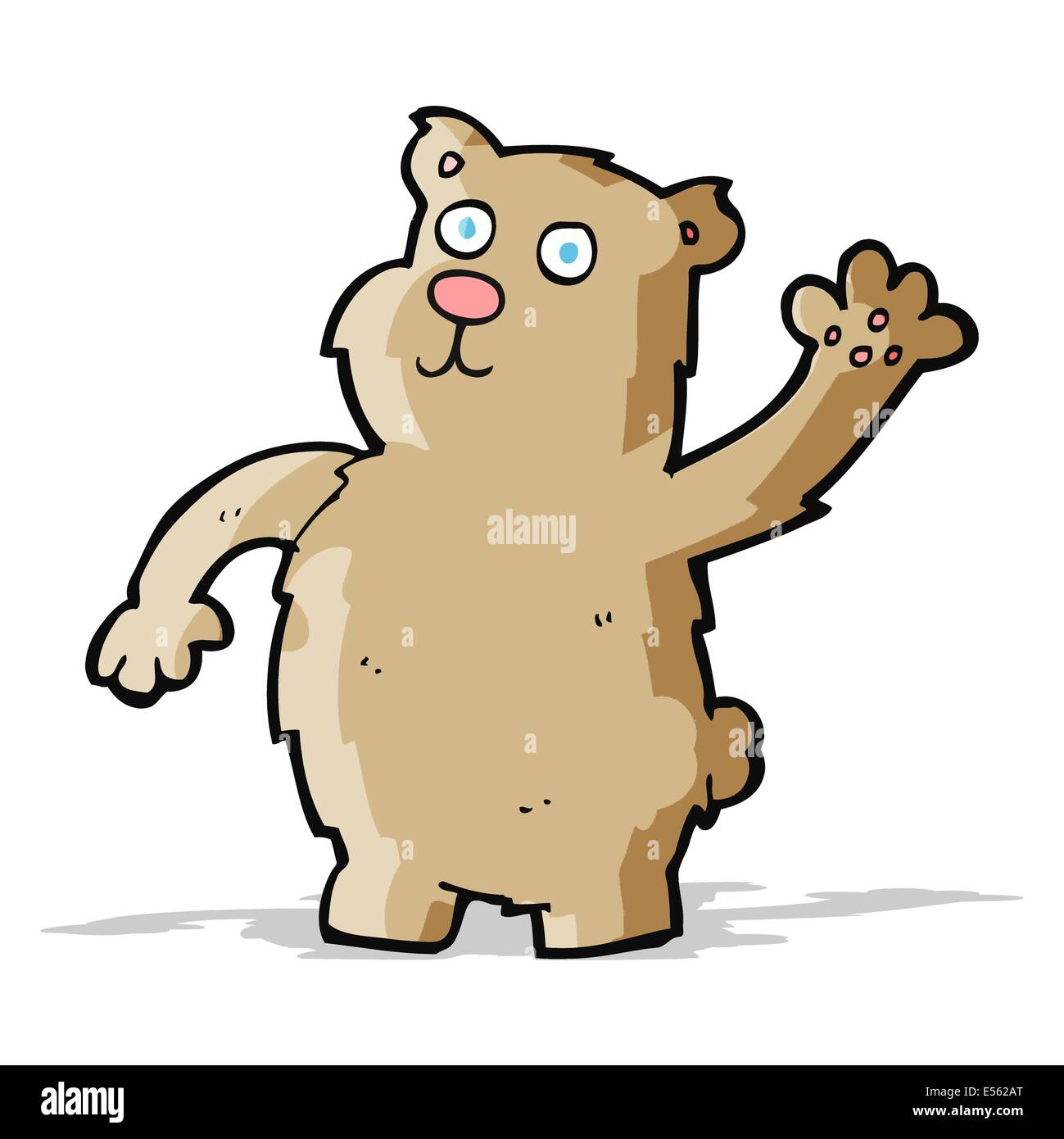 cartoon waving bear Stock Vector Image & Art - Alamy