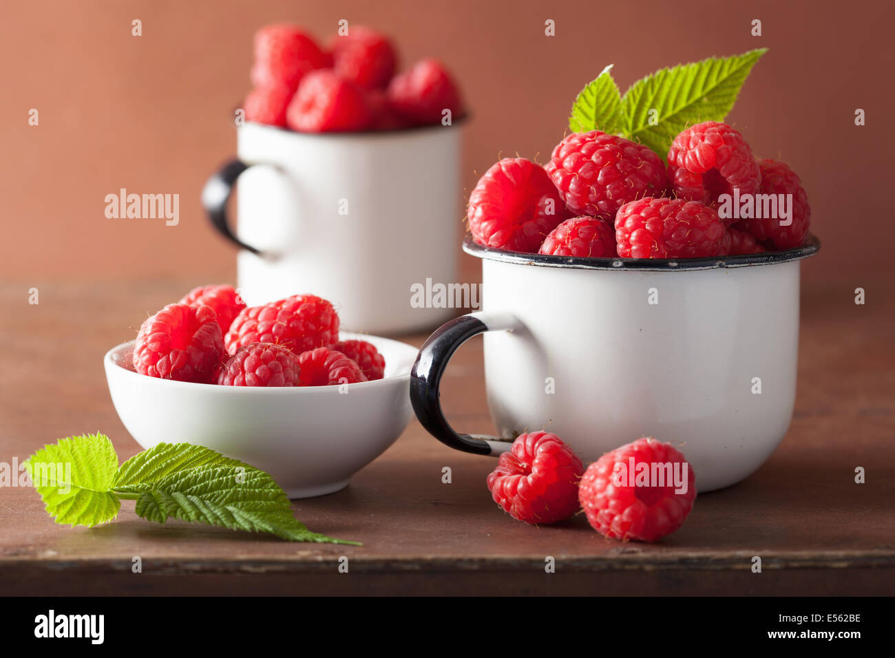Raspberry cups hi-res stock photography and images - Alamy