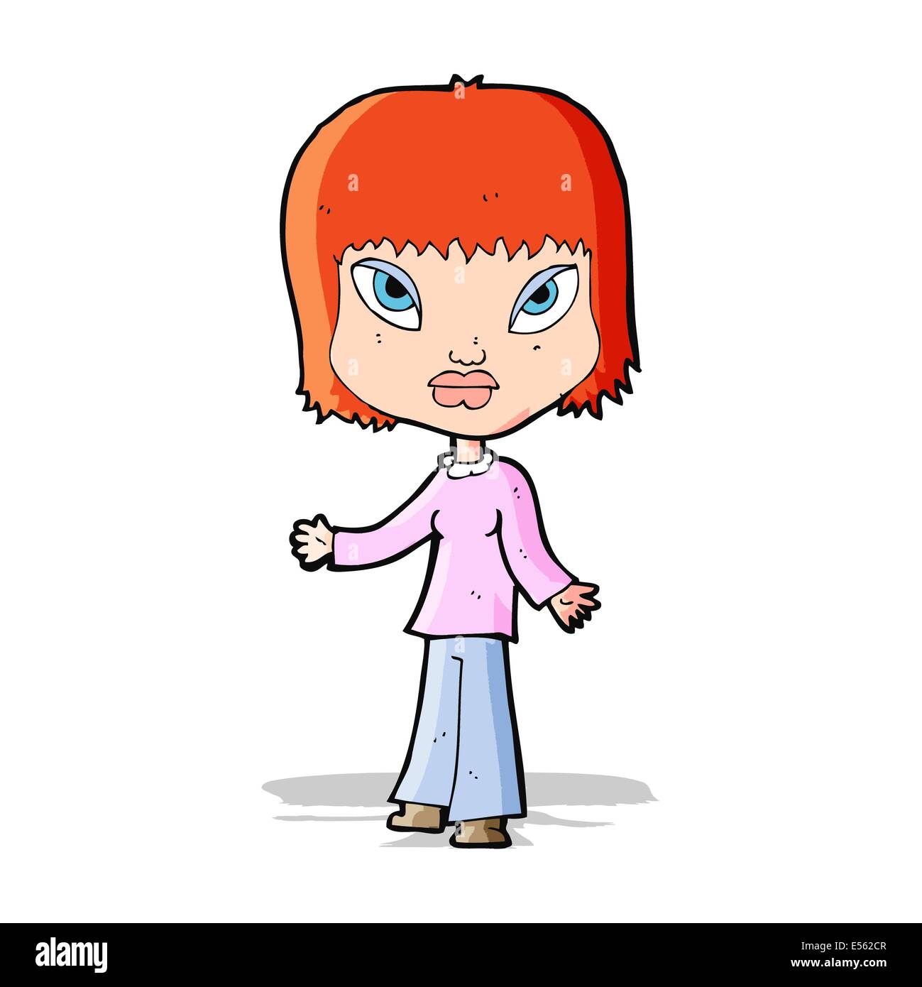 cartoon woman with open arms Stock Vector Image & Art - Alamy