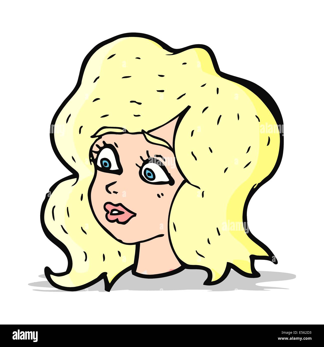 cartoon woman looking concerned Stock Vector Image & Art - Alamy