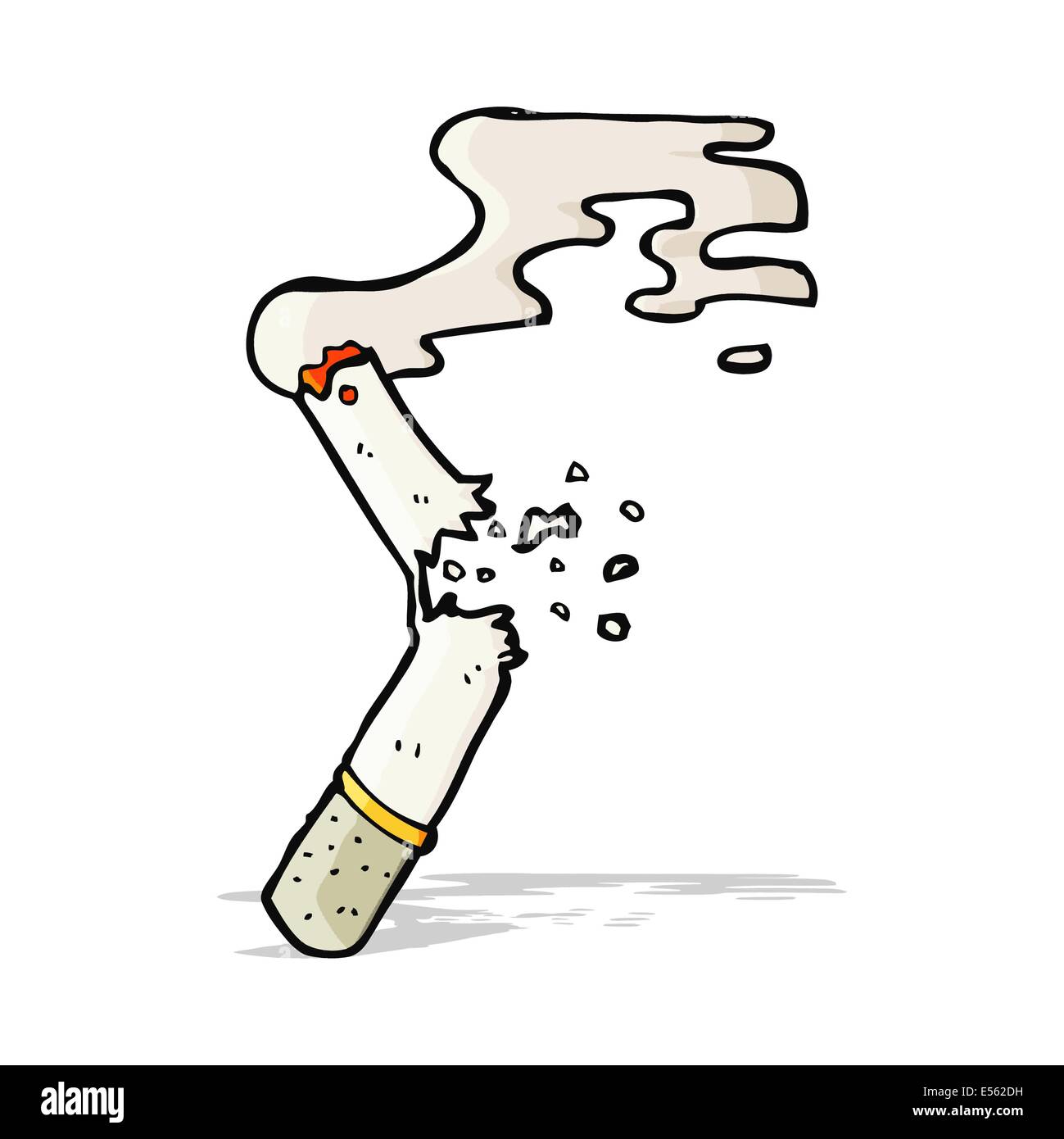 cartoon broken cigarette Stock Vector Image & Art - Alamy