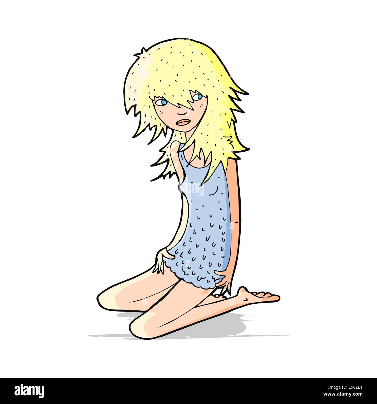cartoon pretty girl Stock Vector Image & Art - Alamy