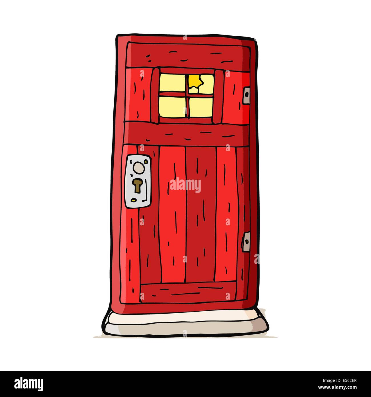 cartoon old wood door Stock Vector Image & Art - Alamy