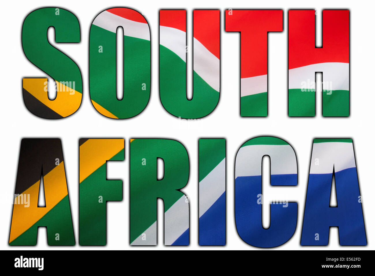 The flag of the Republic of South Africa Stock Photo - Alamy