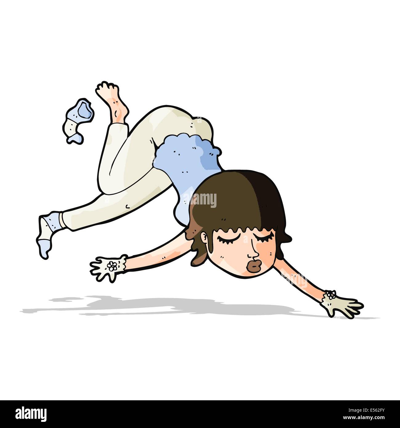 cartoon woman floating Stock Vector Image & Art - Alamy