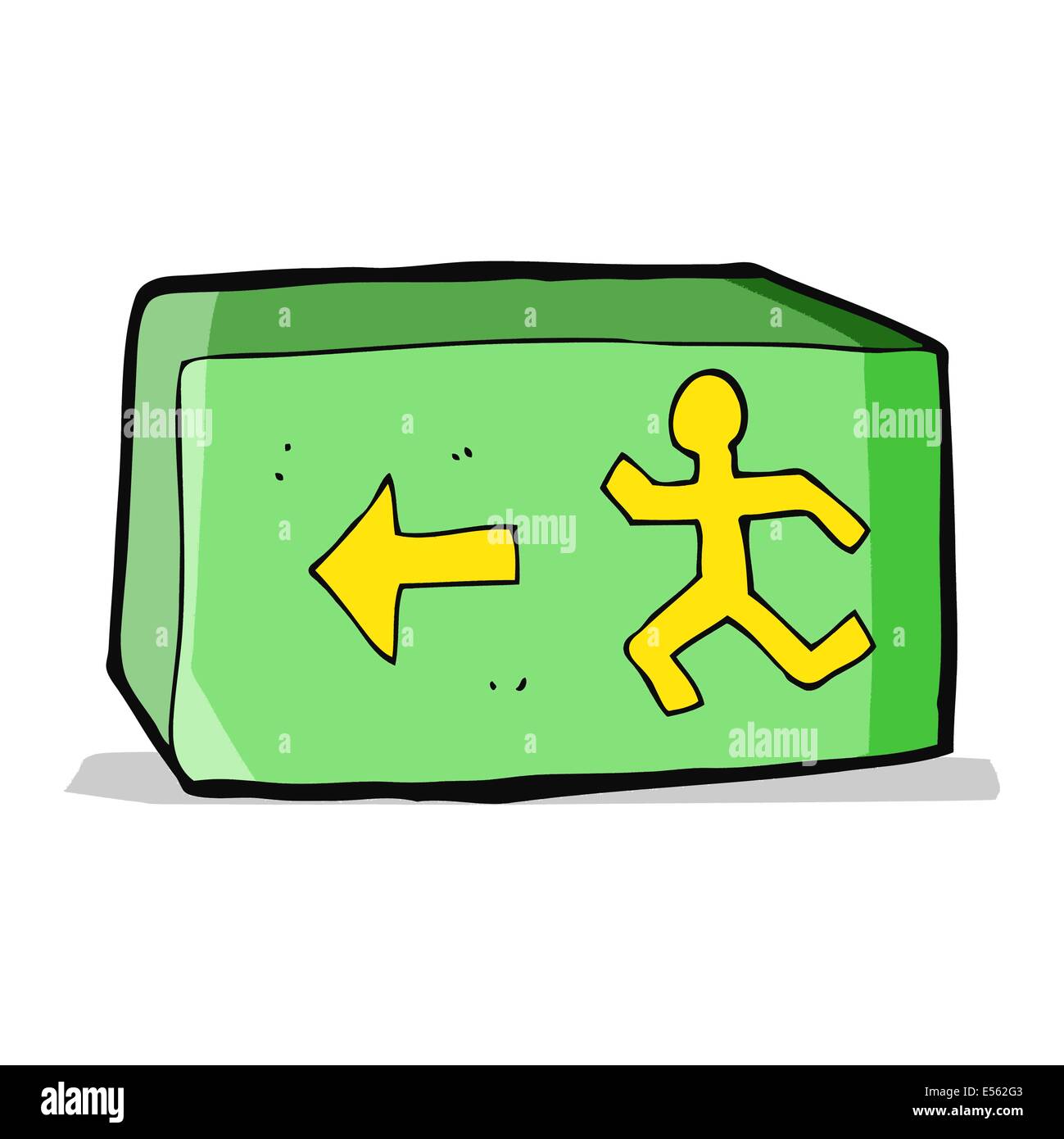 cartoon exit sign Stock Vector Image & Art - Alamy