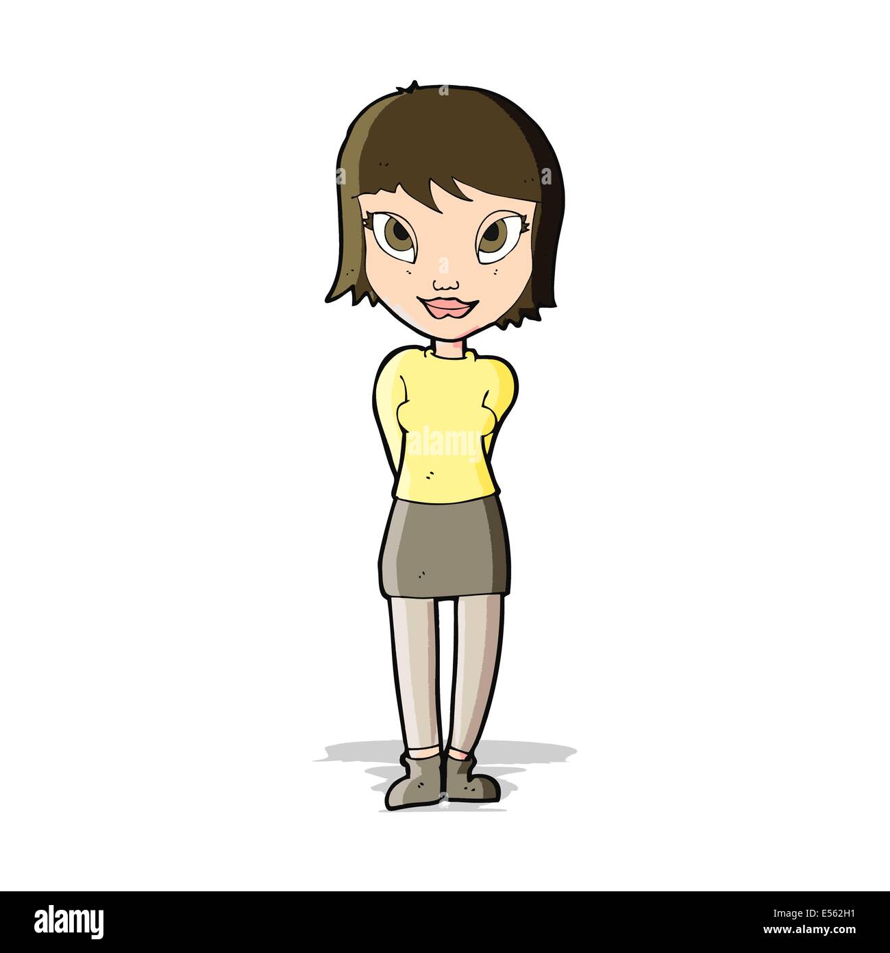 cartoon pretty girl Stock Vector Image & Art - Alamy