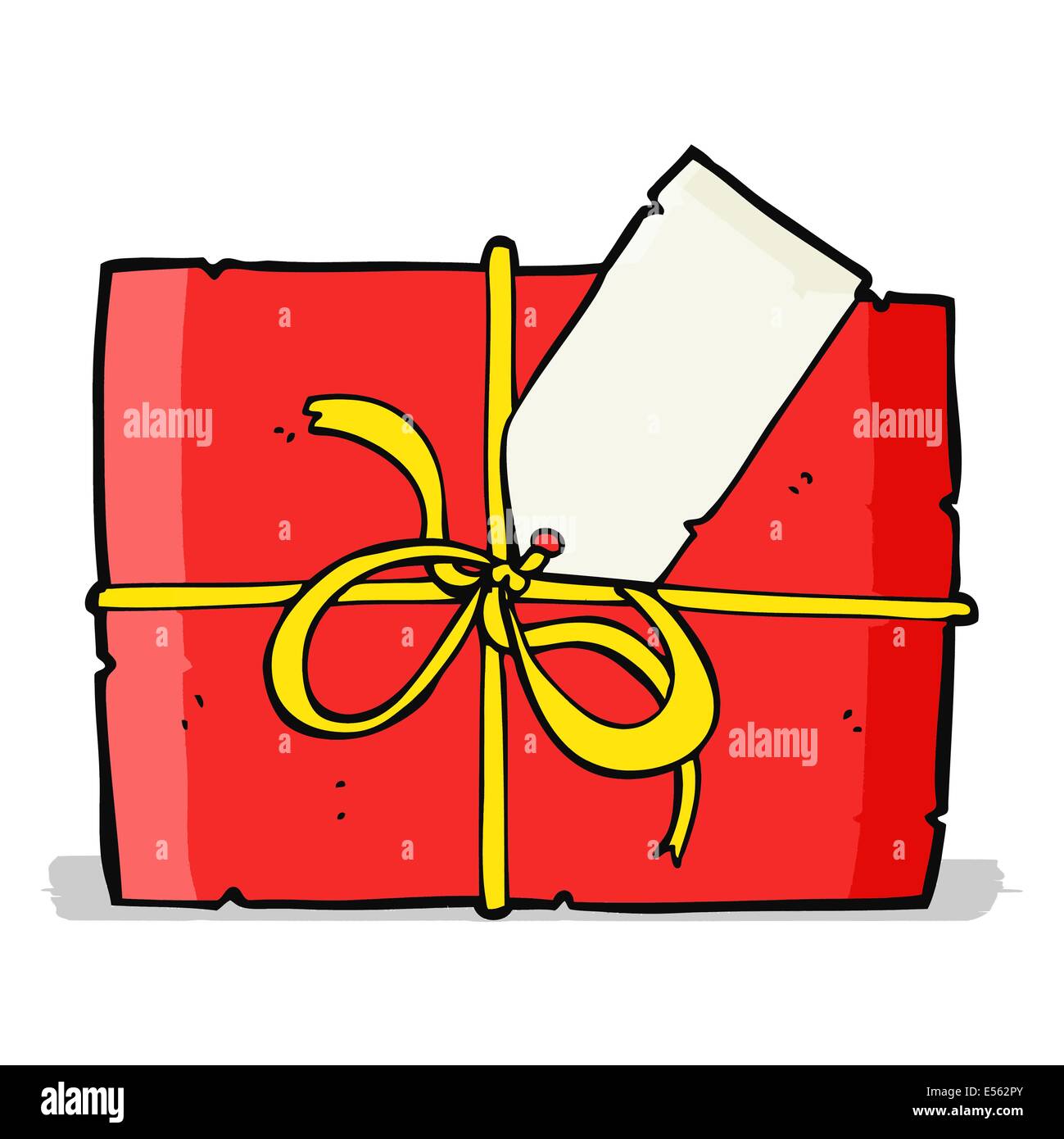 cartoon wrapped present Stock Vector Image & Art - Alamy