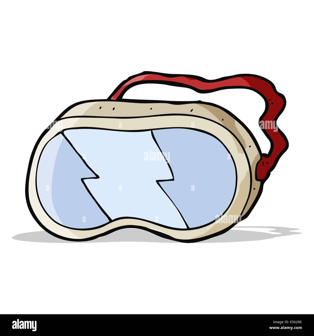 Cartoon ski goggles Cut Out Stock Images & Pictures - Alamy