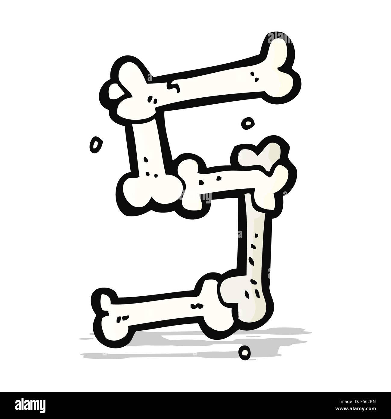 cartoon halloween bone number Stock Vector Image & Art - Alamy