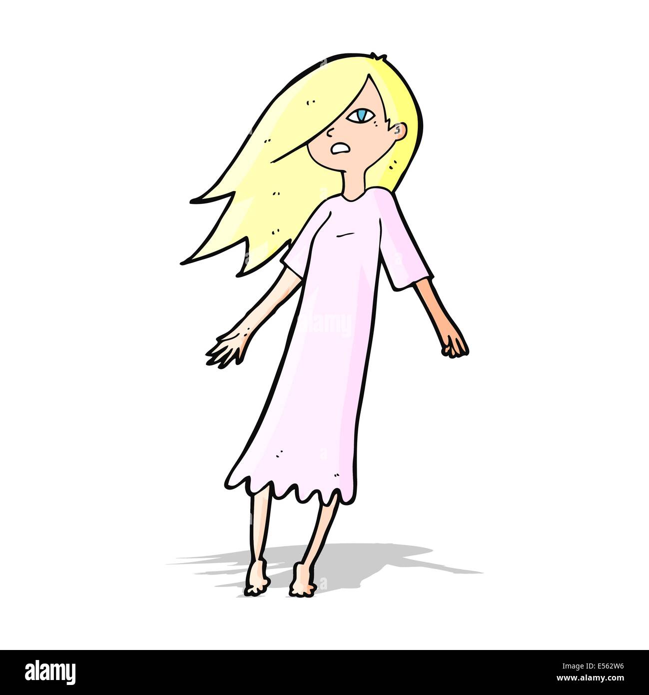 cartoon ghost like girl Stock Vector Image & Art - Alamy