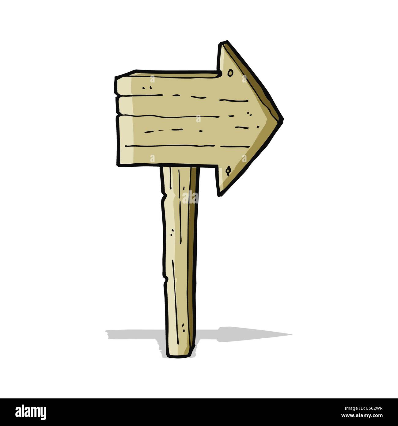 cartoon sign post Stock Vector Image & Art - Alamy