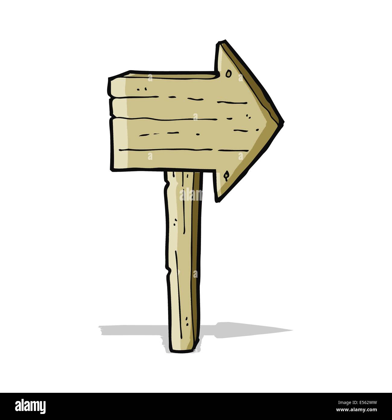 cartoon sign post Stock Vector Image & Art - Alamy