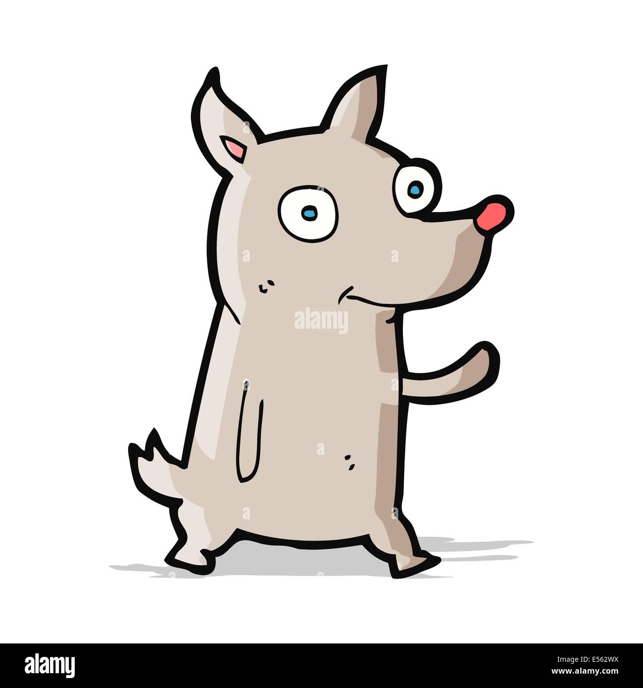 cartoon little dog waving Stock Vector Image & Art - Alamy