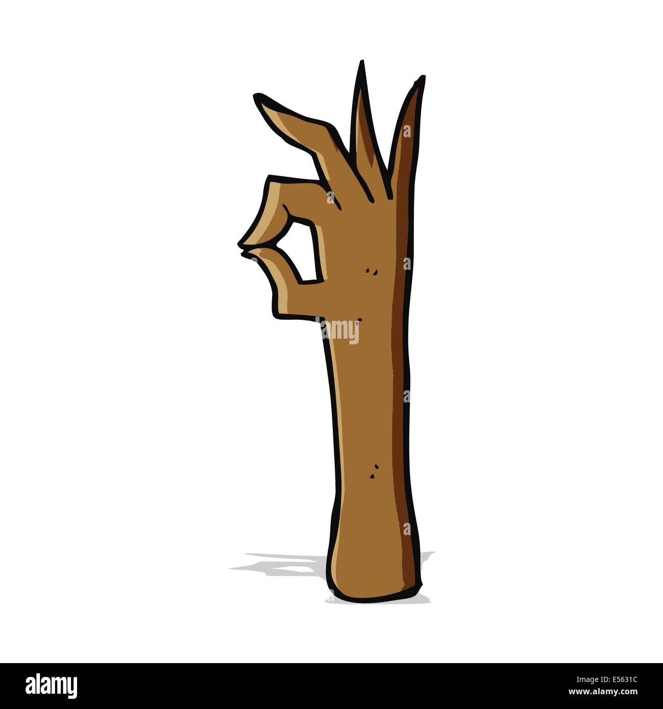 cartoon okay hand gesture Stock Vector Image & Art - Alamy