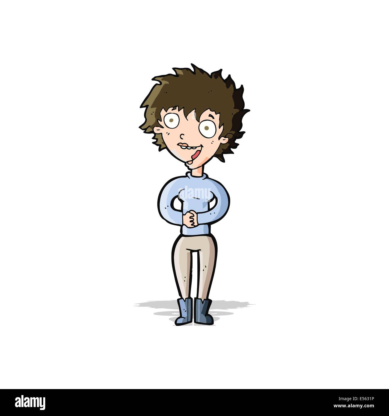 cartoon crazy excited woman Stock Vector Image & Art - Alamy