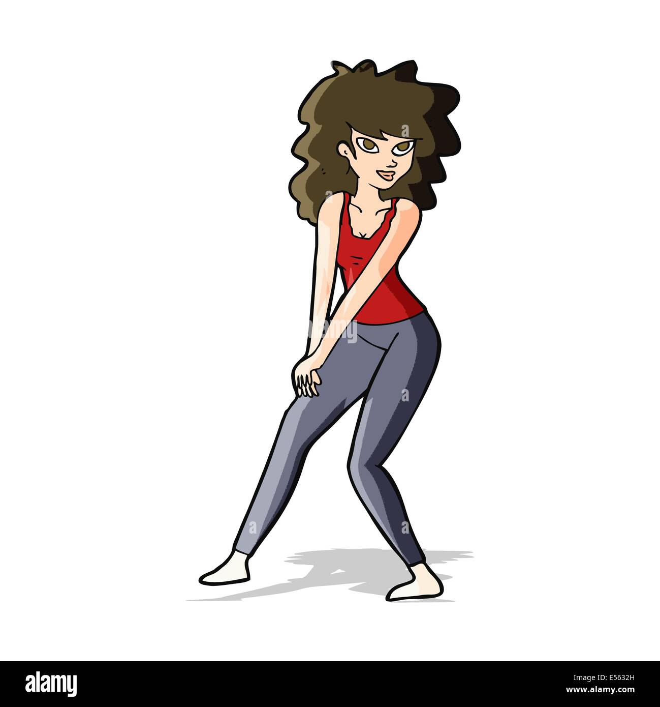 cartoon woman posing Stock Vector Image & Art - Alamy