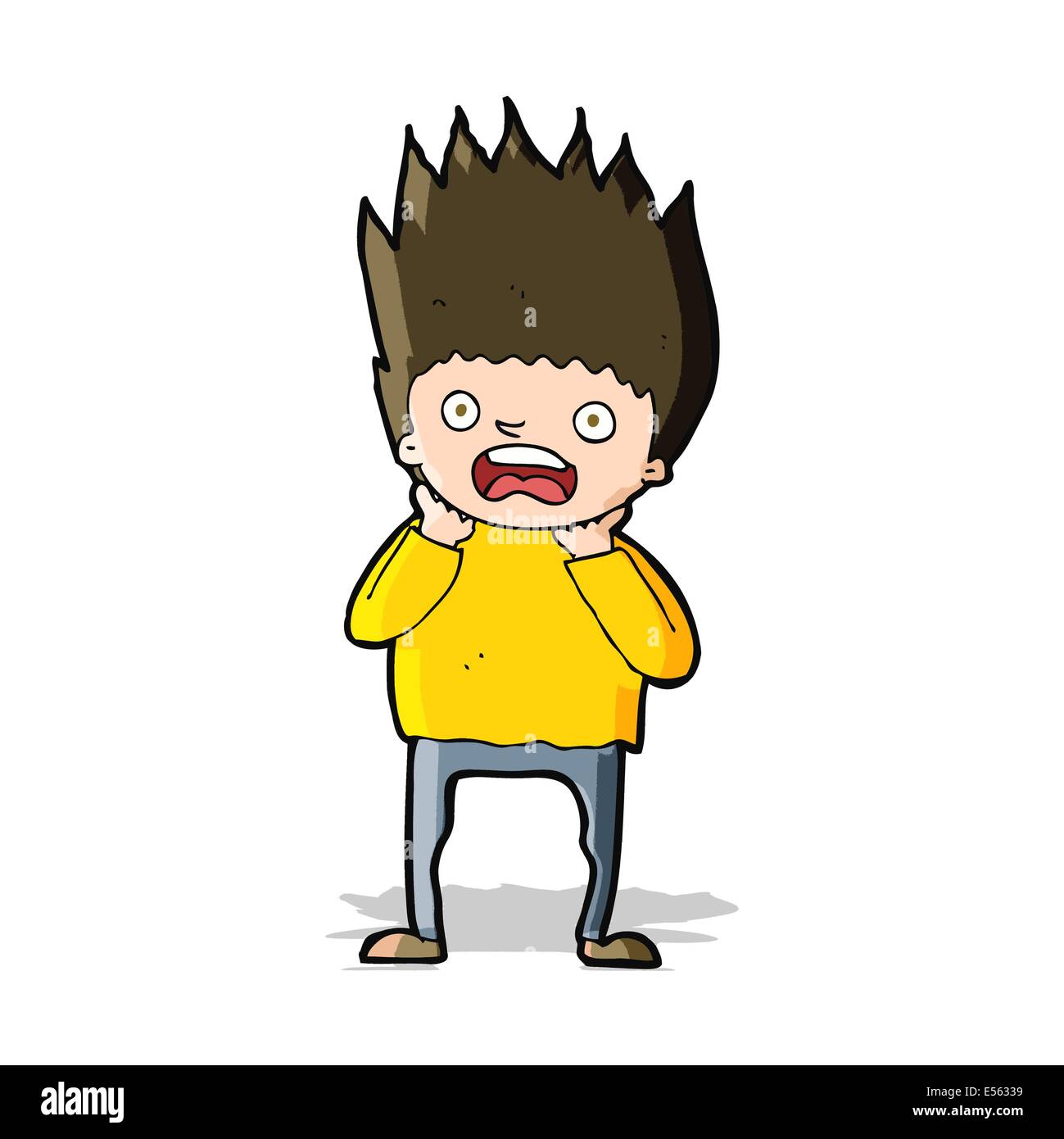 cartoon man panicking Stock Vector Image & Art - Alamy
