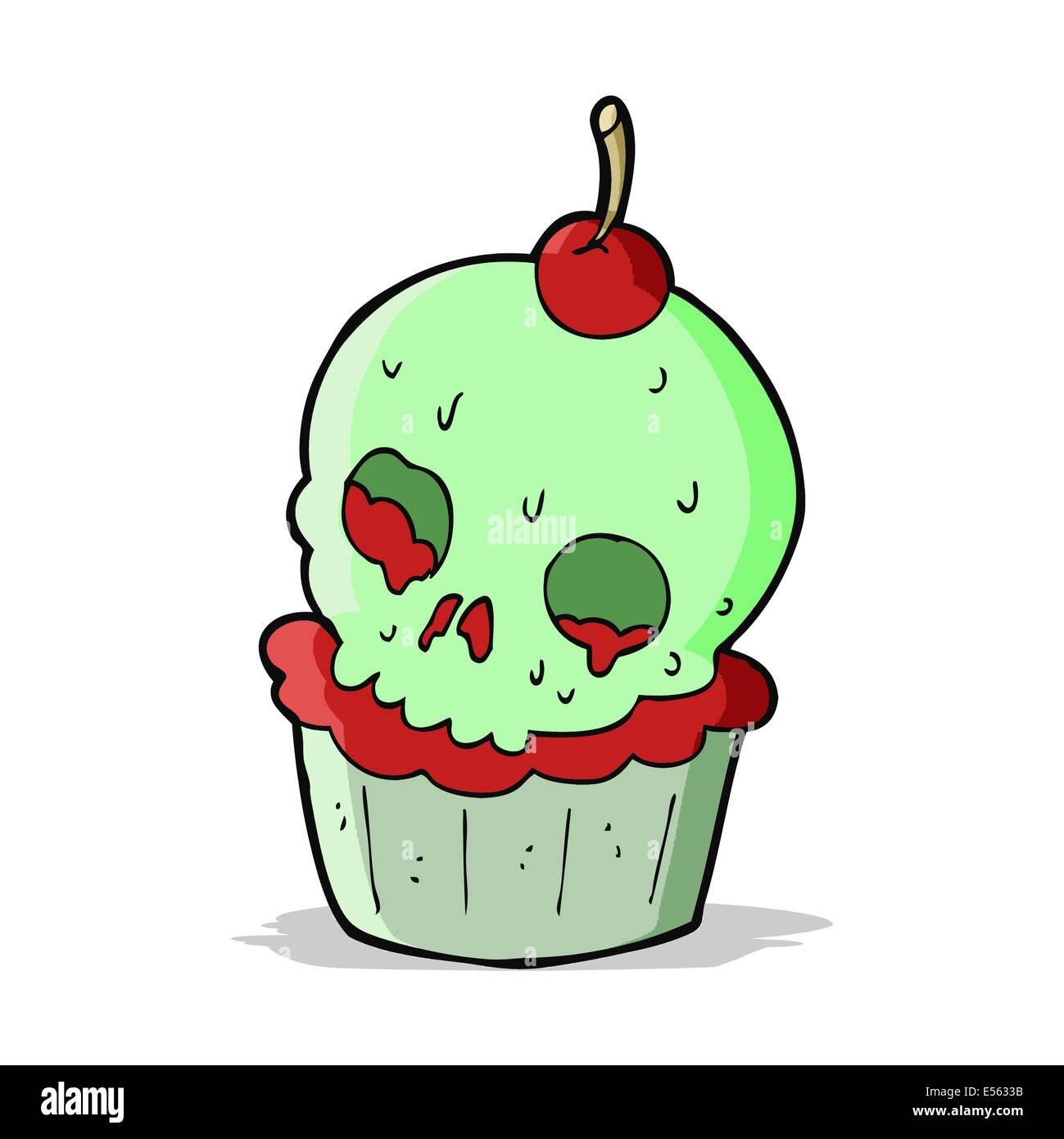 cartoon halloween cup cake Stock Vector Image & Art - Alamy