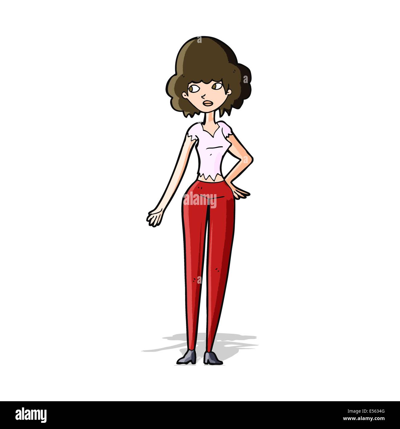 cartoon pretty woman Stock Vector Image & Art - Alamy