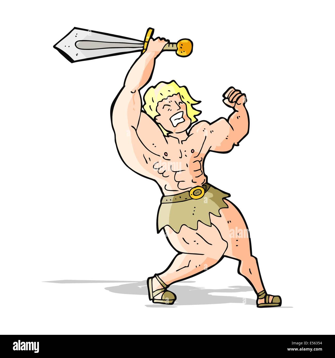 cartoon barbarian hero Stock Vector Image & Art - Alamy
