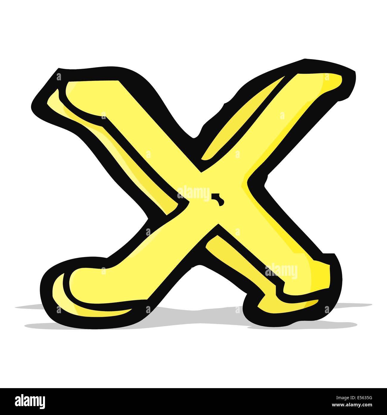 cartoon letter X Stock Vector Image & Art - Alamy