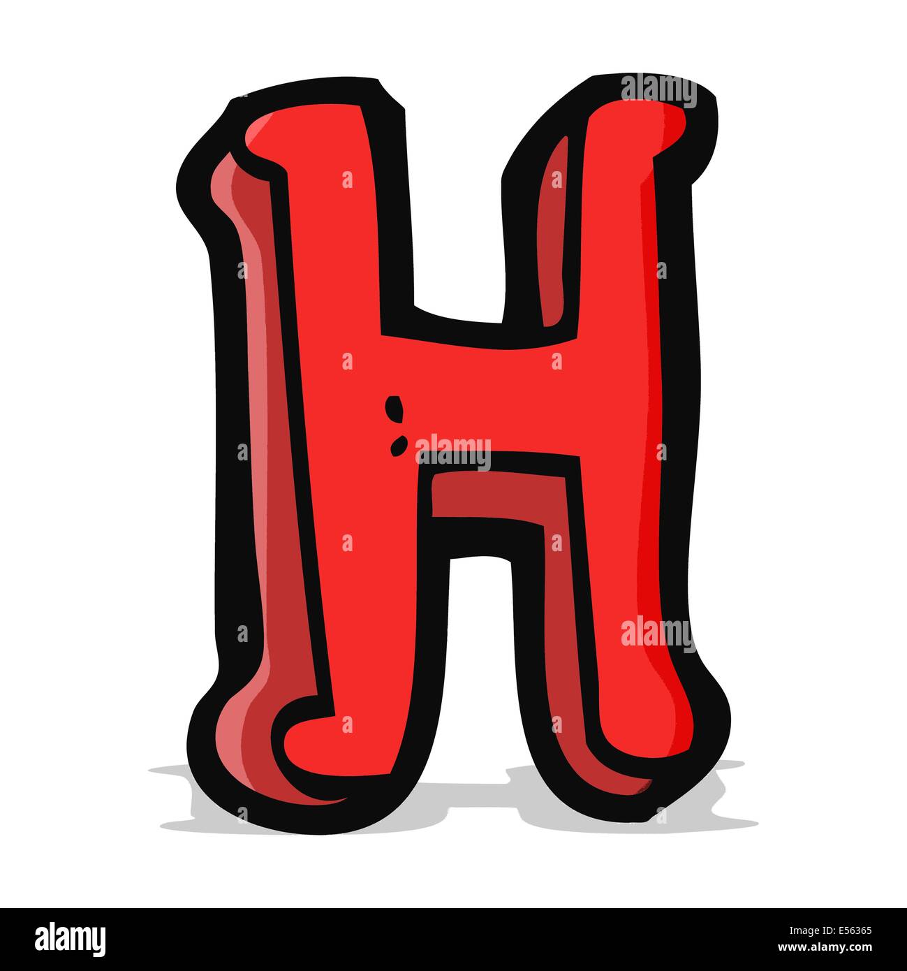 cartoon letter H Stock Vector Image & Art - Alamy