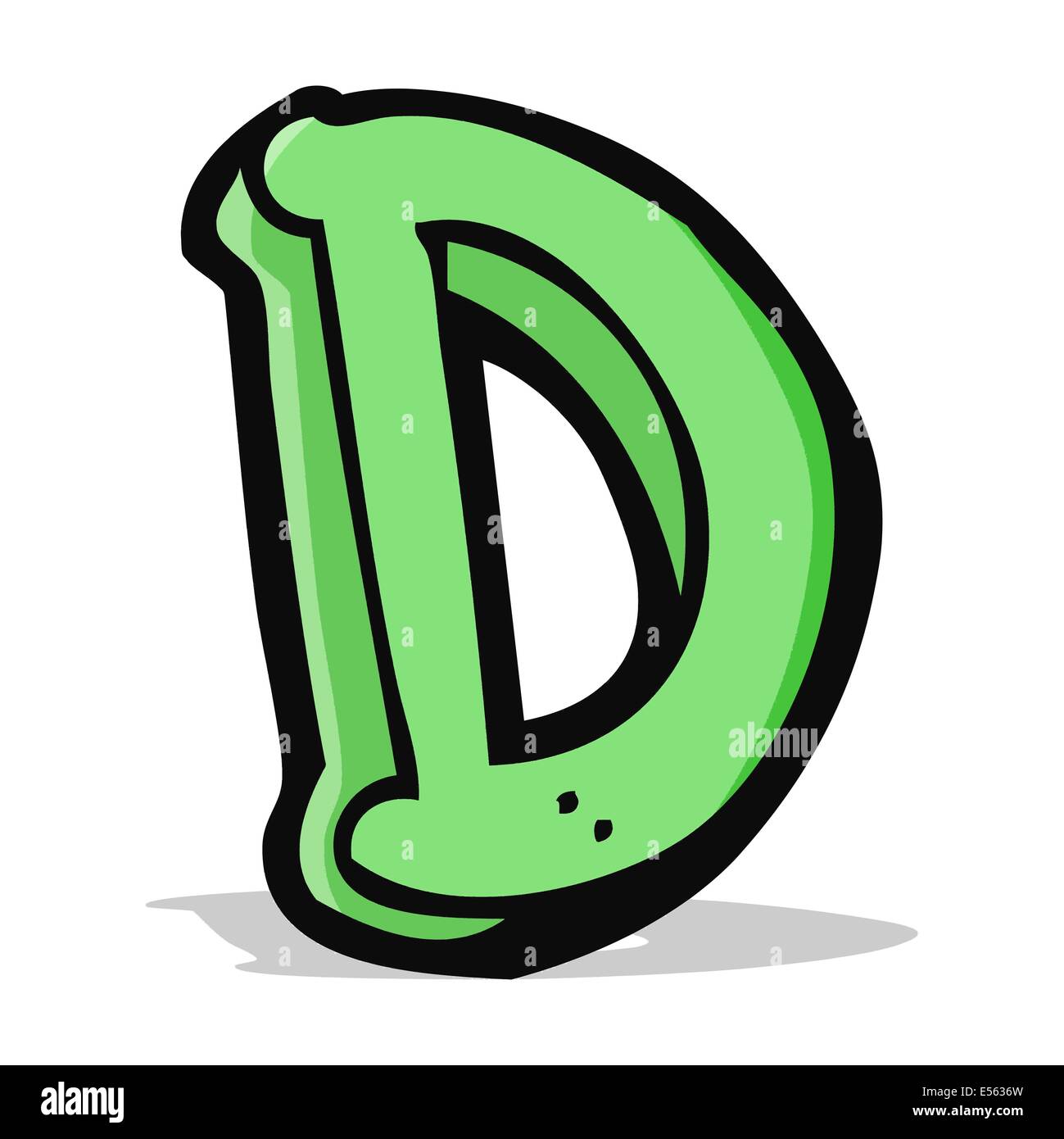 cartoon letter D Stock Vector Image & Art - Alamy