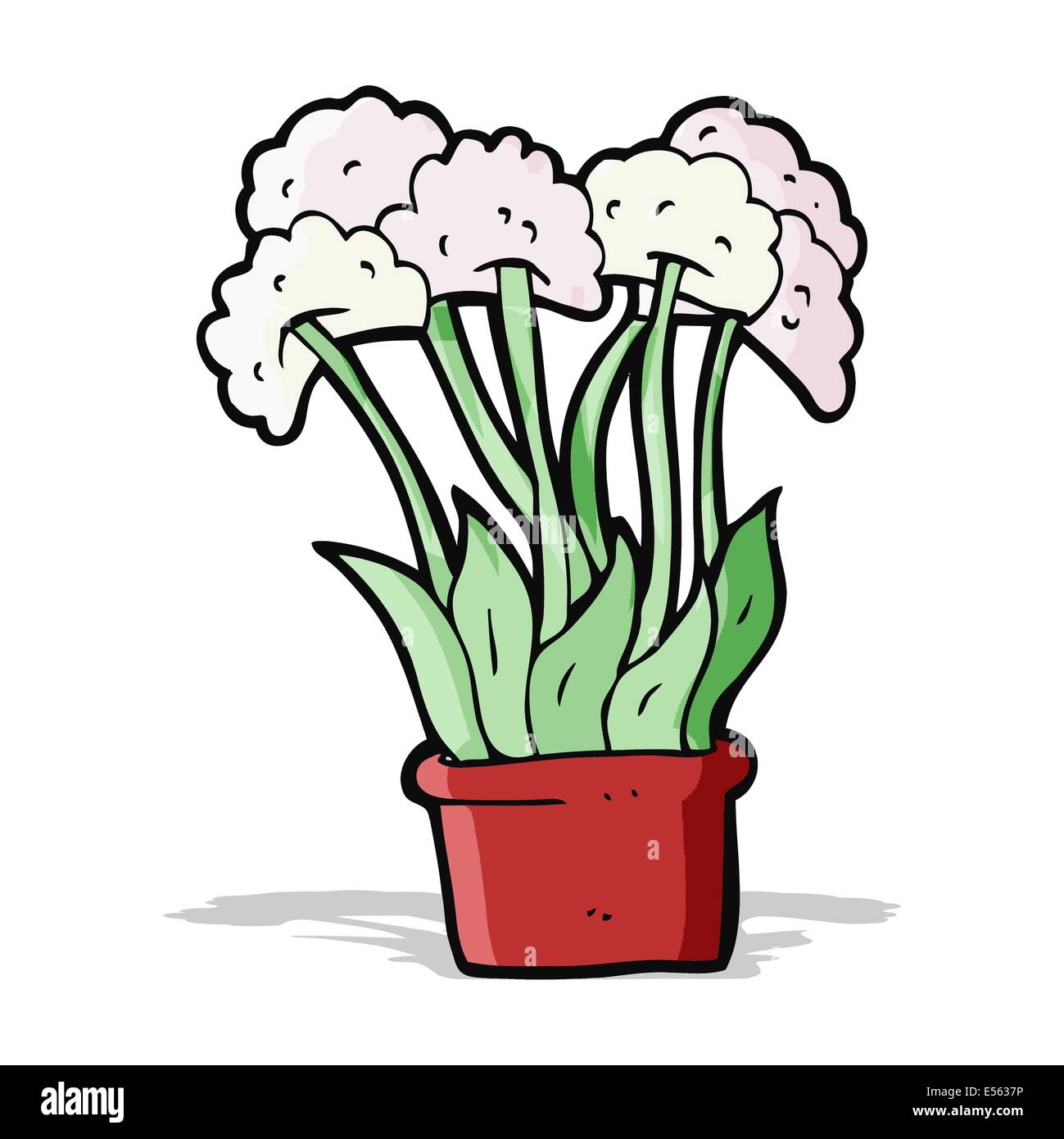 cartoon flowers in pot Stock Vector Image & Art - Alamy