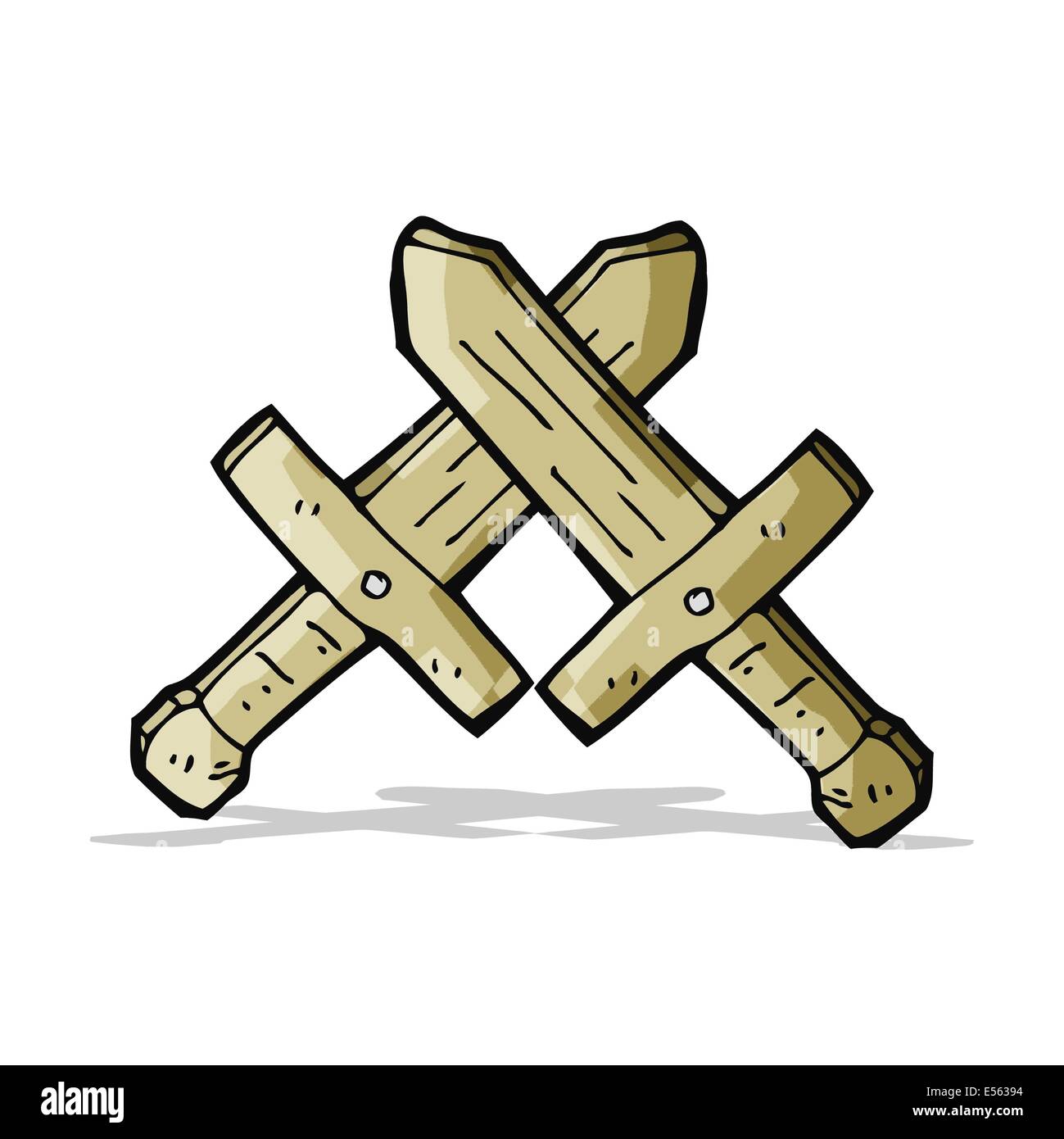 cartoon wooden swords Stock Vector Image & Art - Alamy