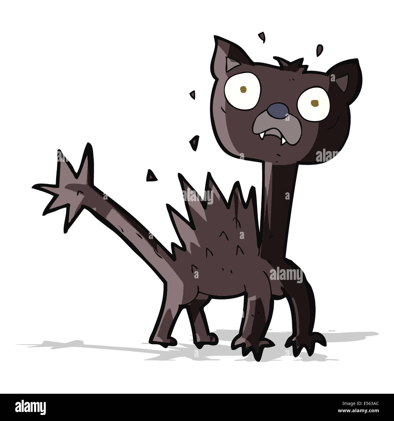 cartoon scared cat Stock Vector Image & Art - Alamy