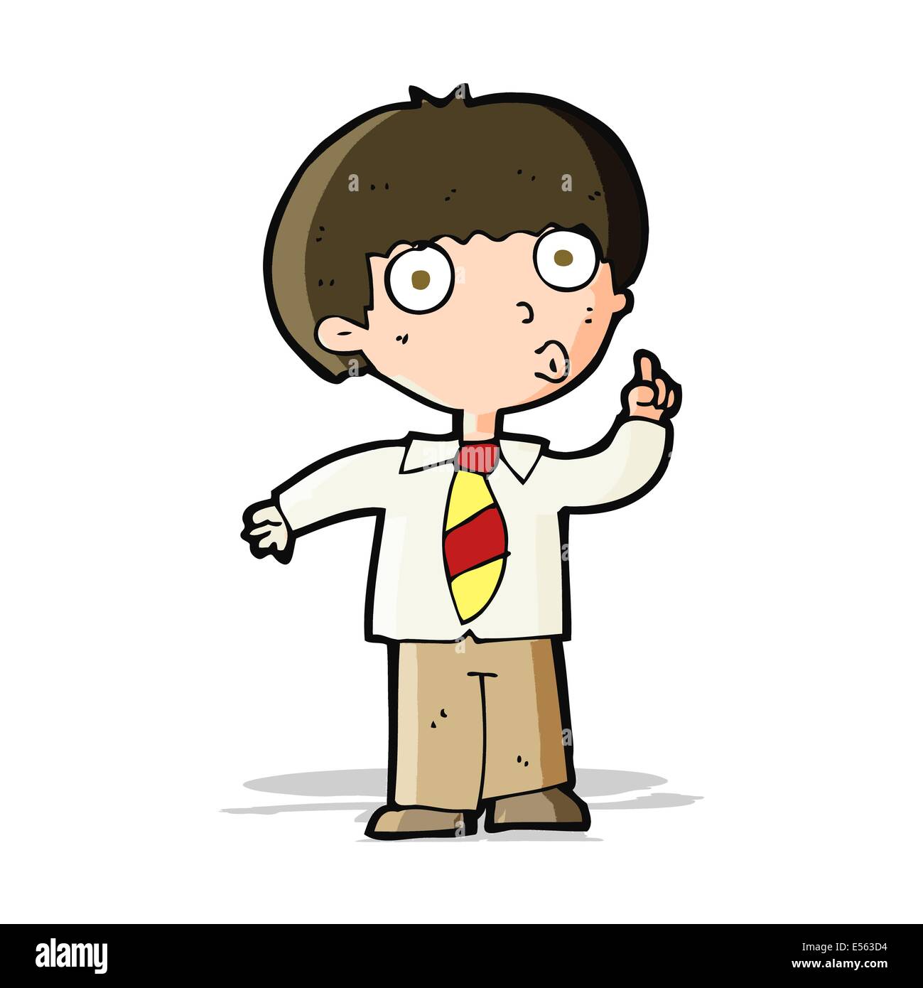 cartoon school boy with question Stock Vector Image & Art - Alamy
