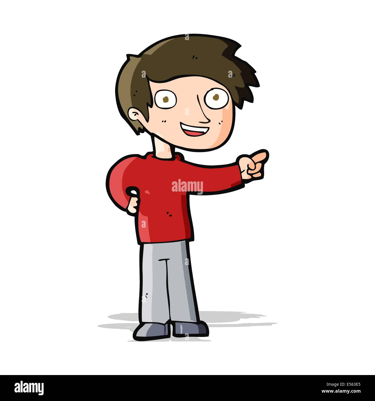 cartoon man pointing Stock Vector Image & Art - Alamy