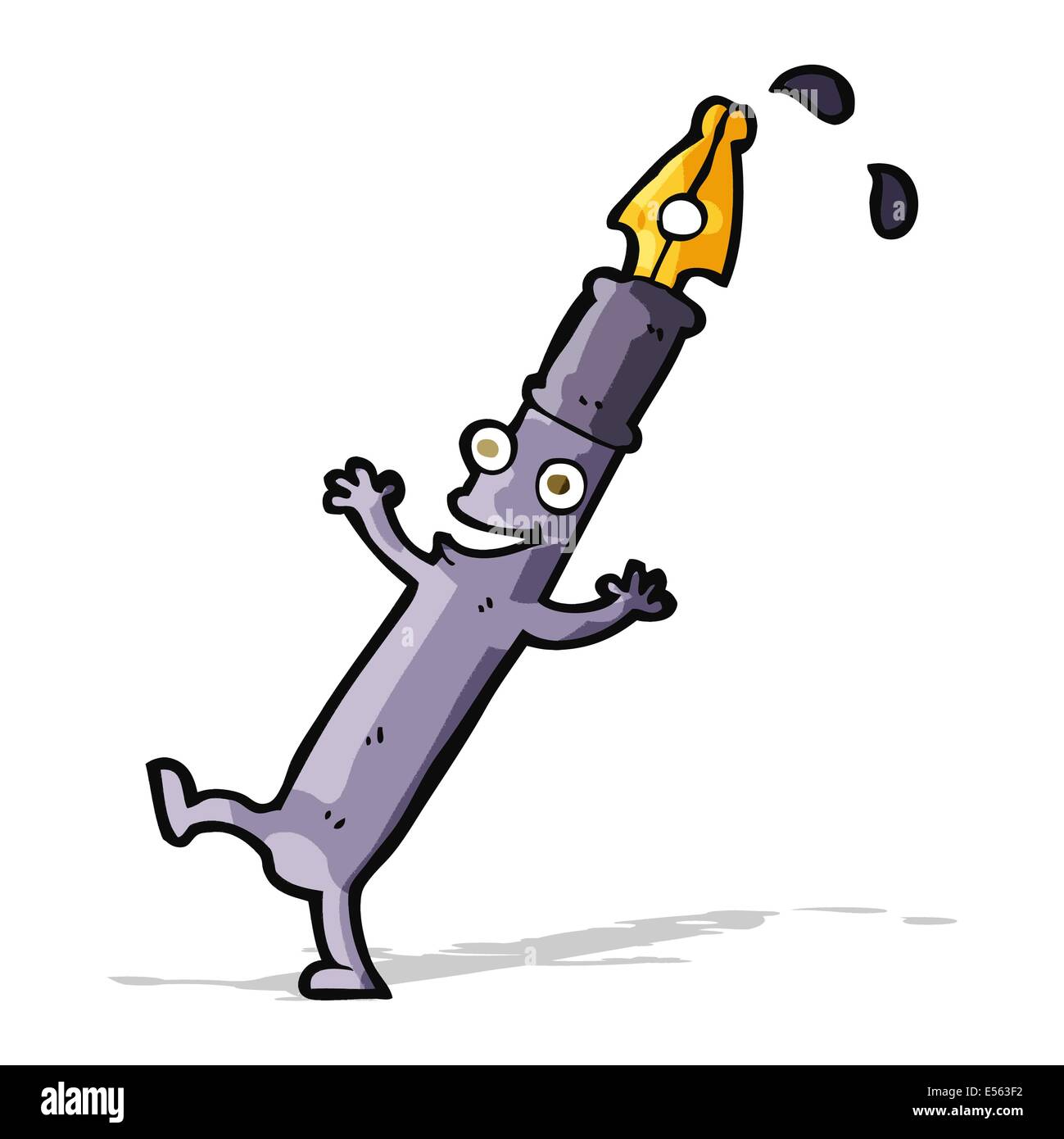 cartoon pen character Stock Vector Image & Art - Alamy