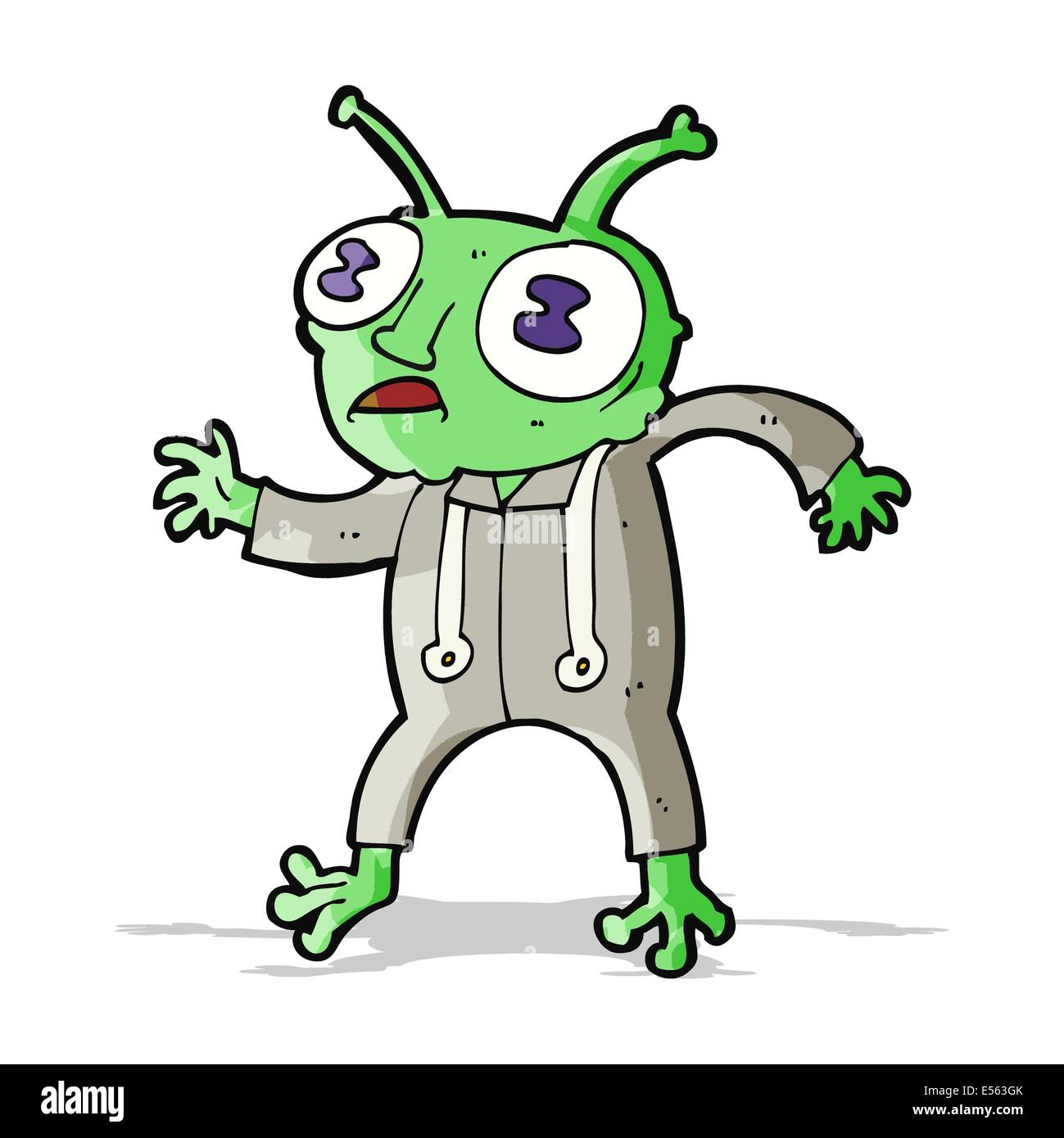 cartoon alien spaceman Stock Vector Image & Art - Alamy
