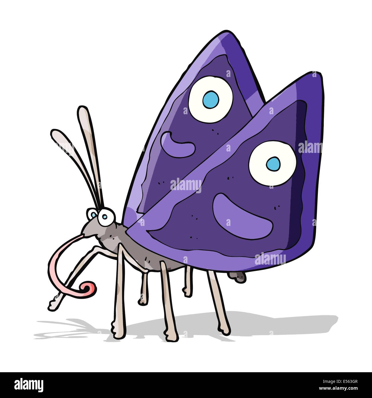 cartoon funny butterfly Stock Vector Image & Art - Alamy