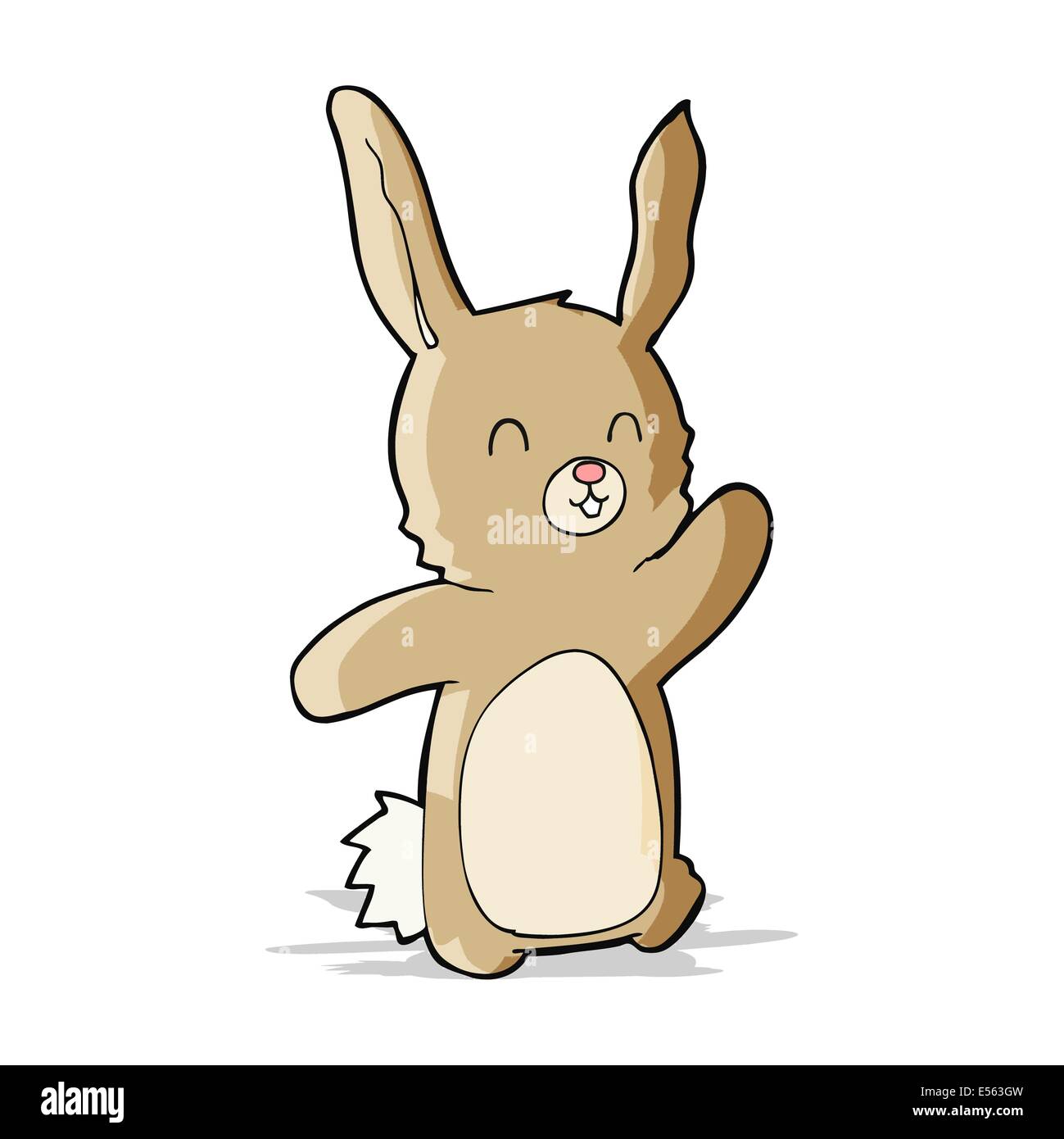 cartoon happy rabbit Stock Vector Image & Art - Alamy
