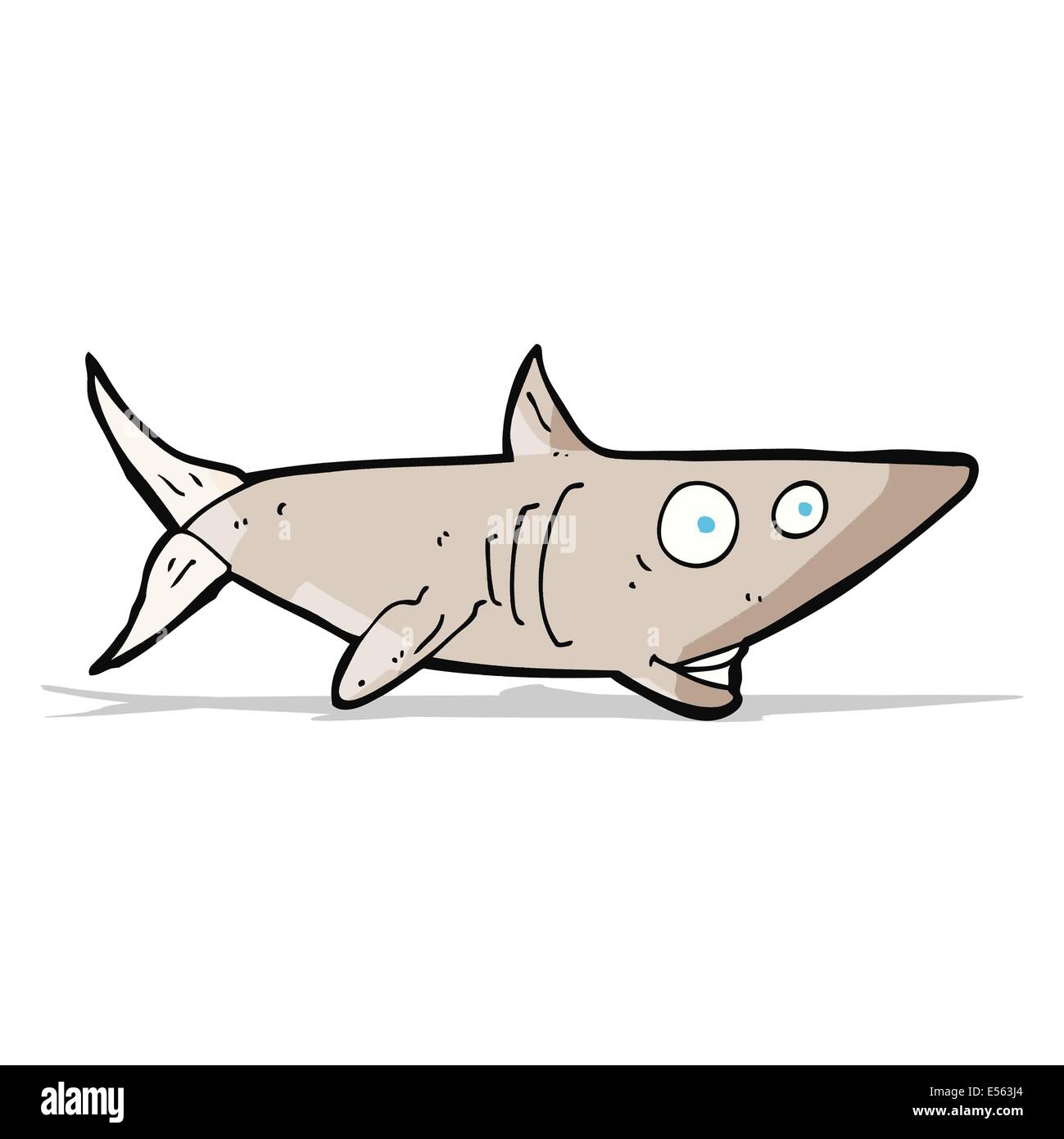 cartoon happy shark Stock Vector Image & Art - Alamy