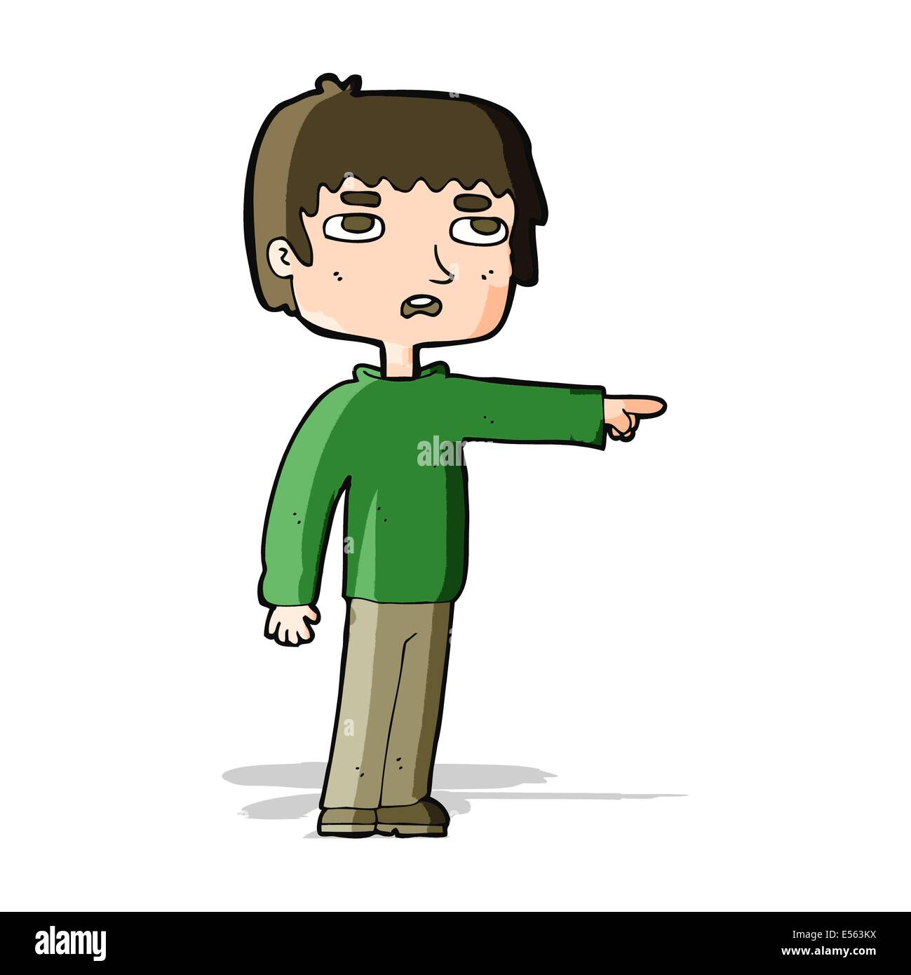 cartoon boy pointing Stock Vector Image & Art - Alamy