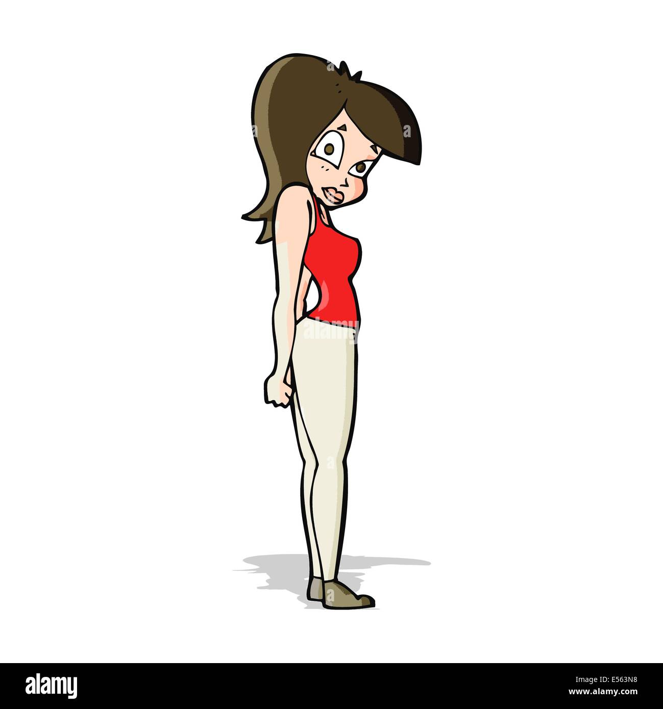 cartoon pretty woman Stock Vector Image & Art - Alamy