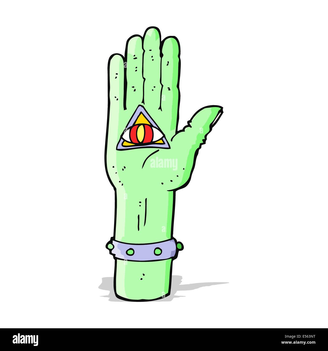 cartoon spooky hand symbol Stock Vector Image & Art - Alamy