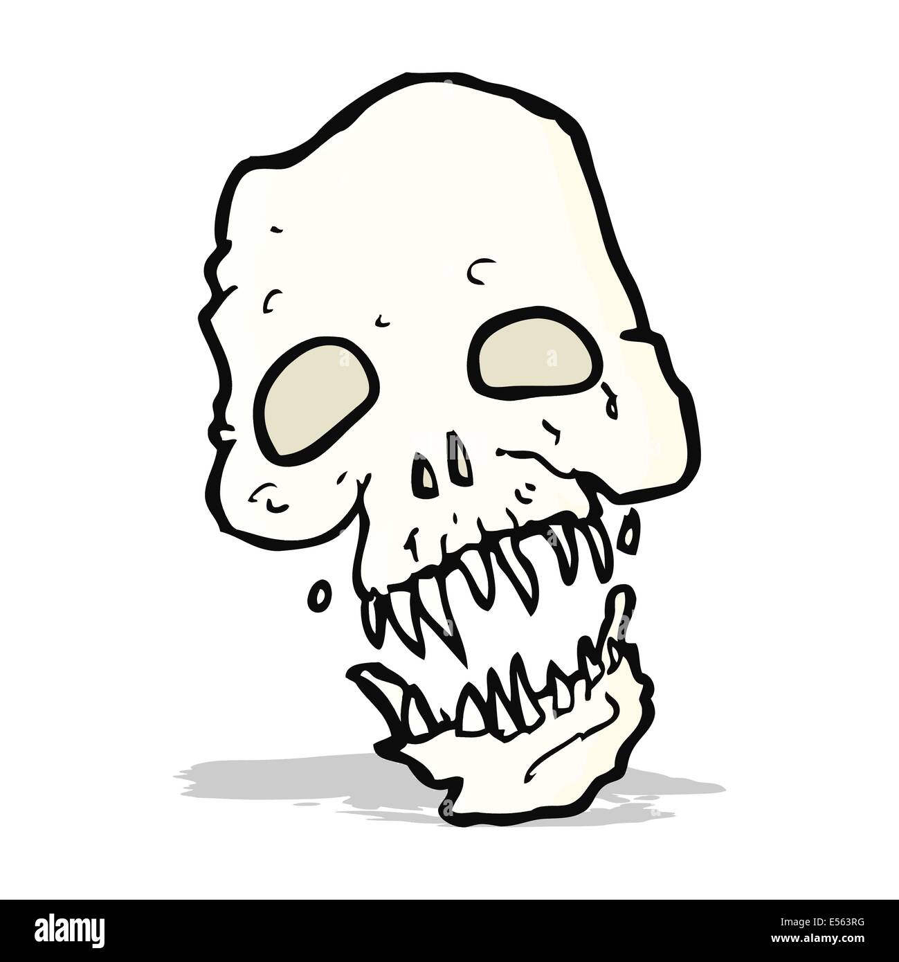 cartoon scary skull Stock Vector Image & Art - Alamy